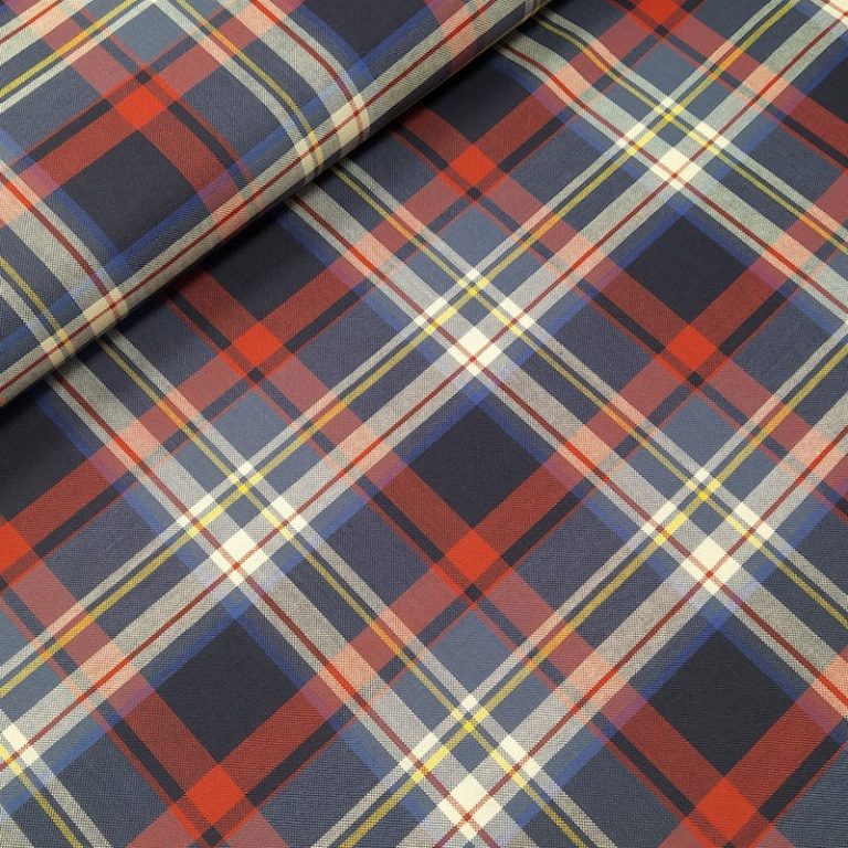 Escocés de mantelería en color azul - San Luis