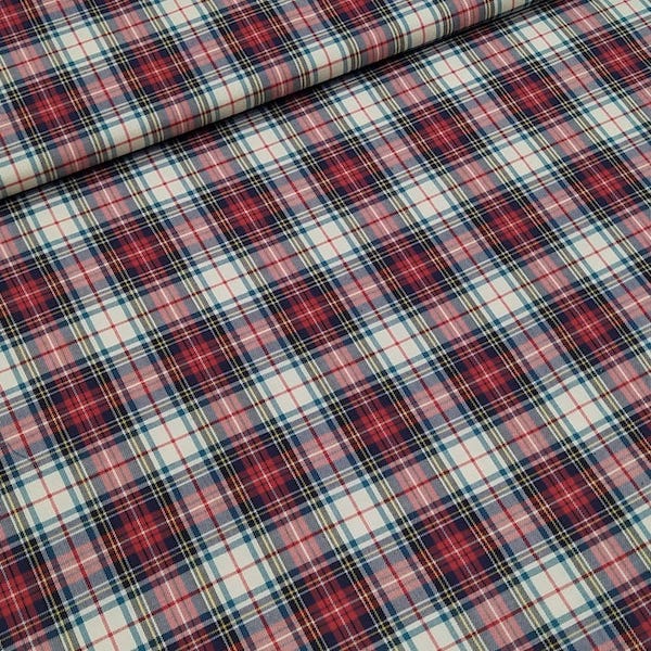 cuadro escocés rojo y blanco - San Luis Hogar